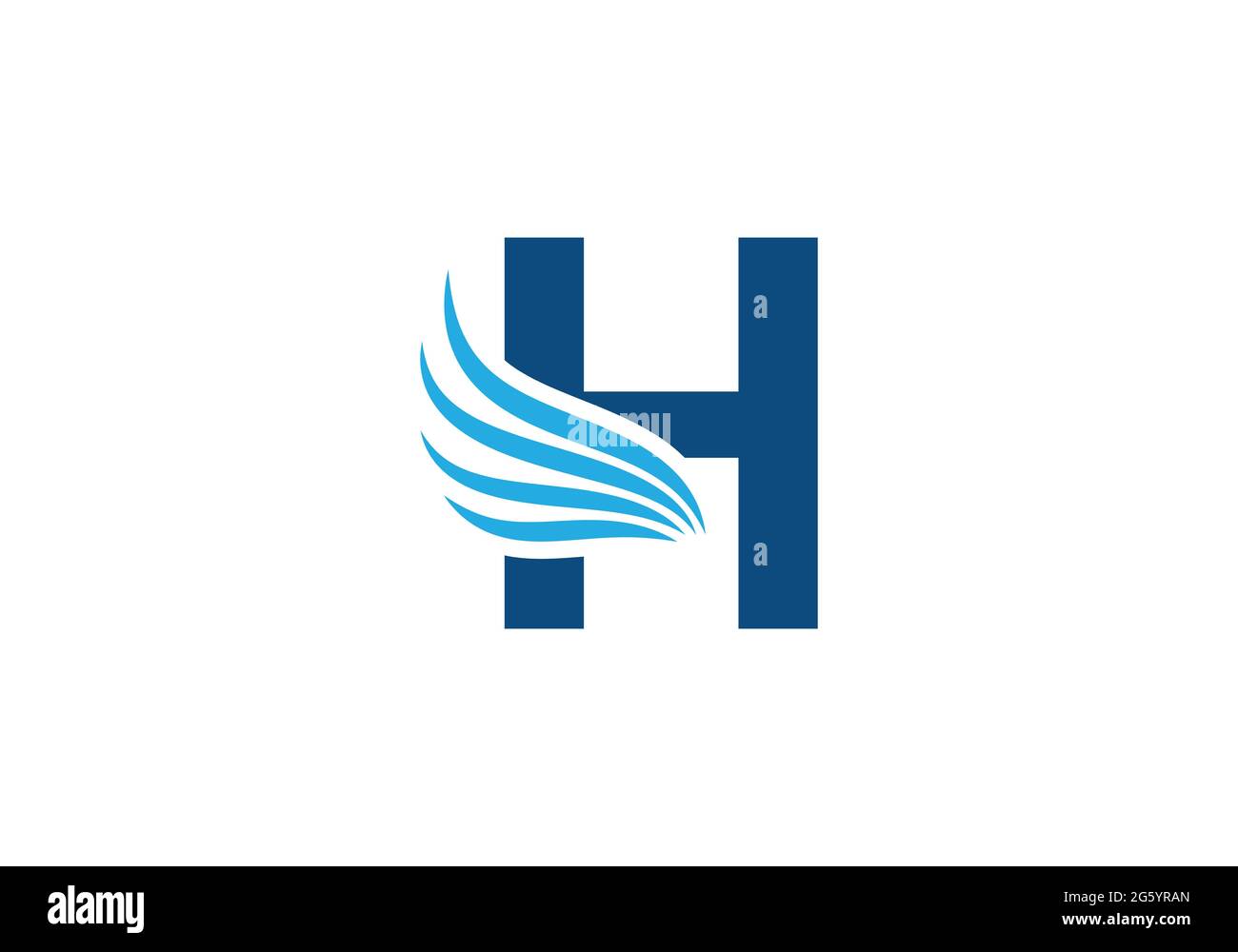Initial H Letter Logo With Creative Modern Business Typography Vector ...