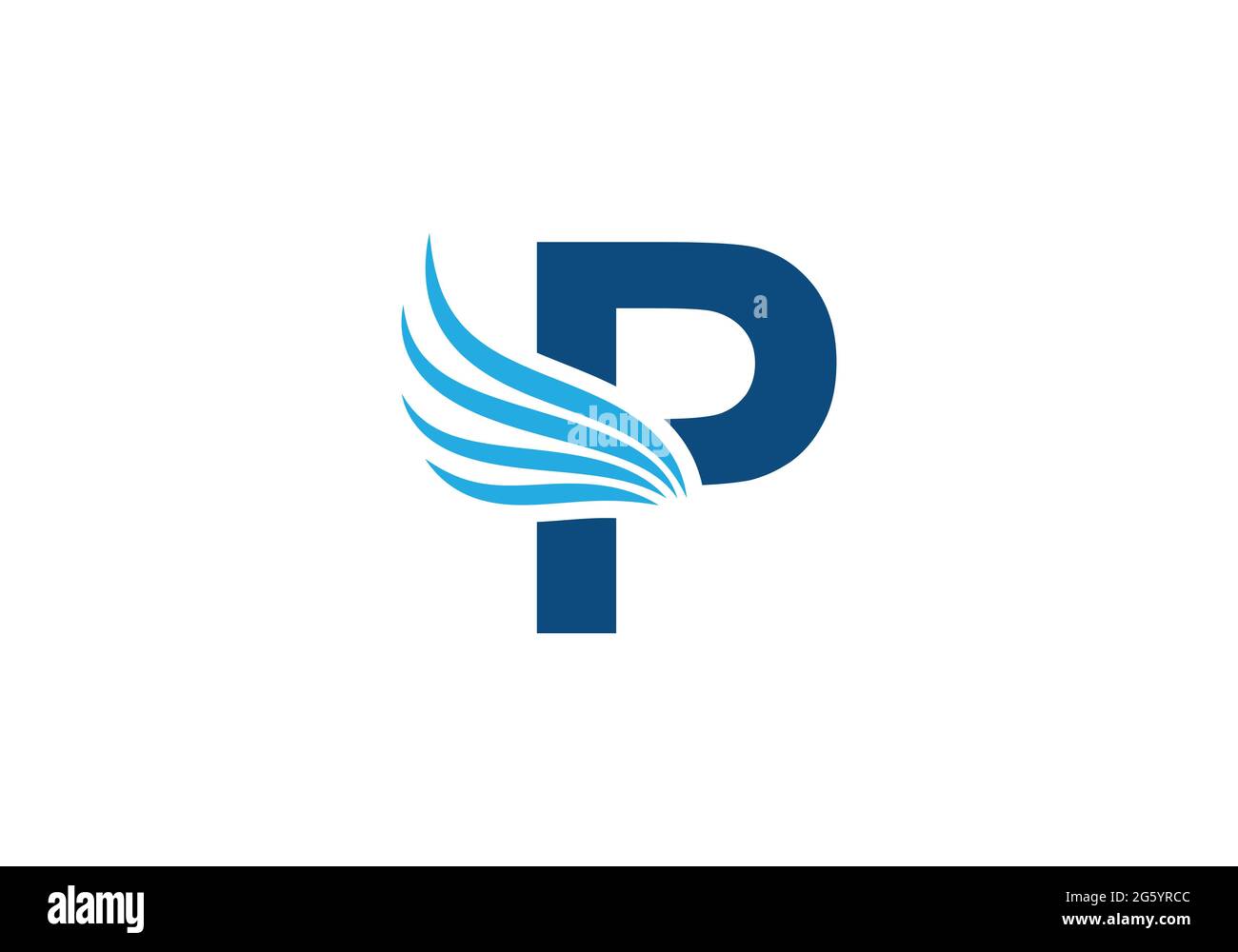 Initial P Letter Logo With Creative Modern Business Typography Vector ...