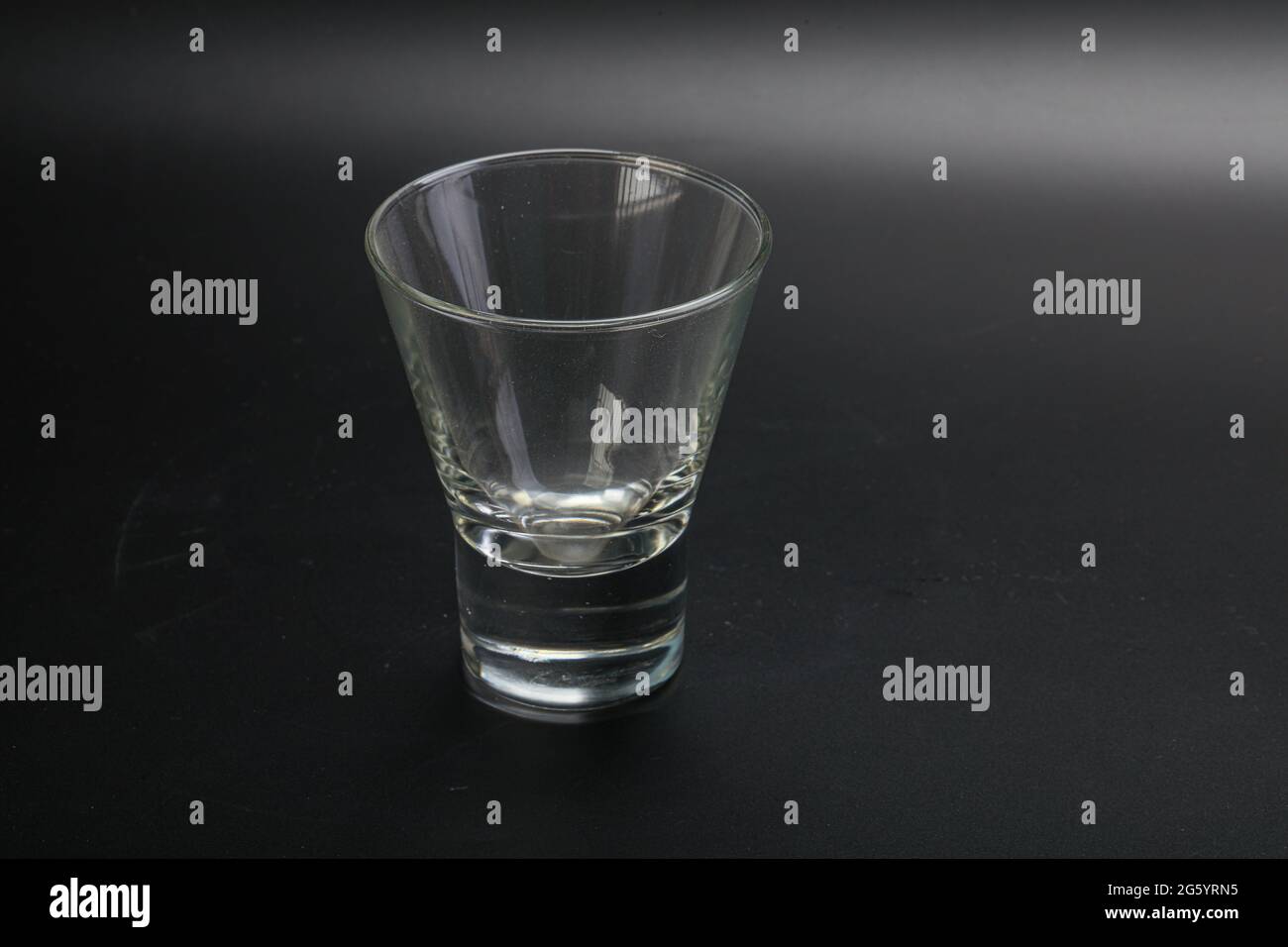 Empty glass for vine or water isolated Stock Photo - Alamy