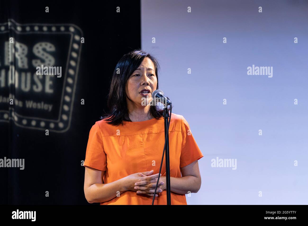 New York, NY - June 30, 2021: Pearl Sun performs on stage during Stars ...