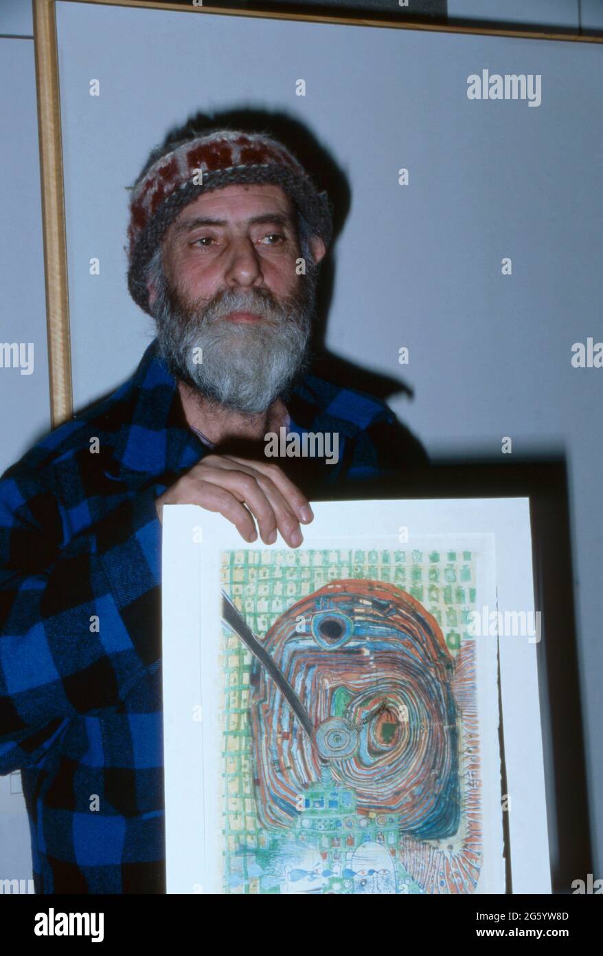 Friedensreich Hundertwasser, geboren als Friedrich Stowasser, berühmter ...