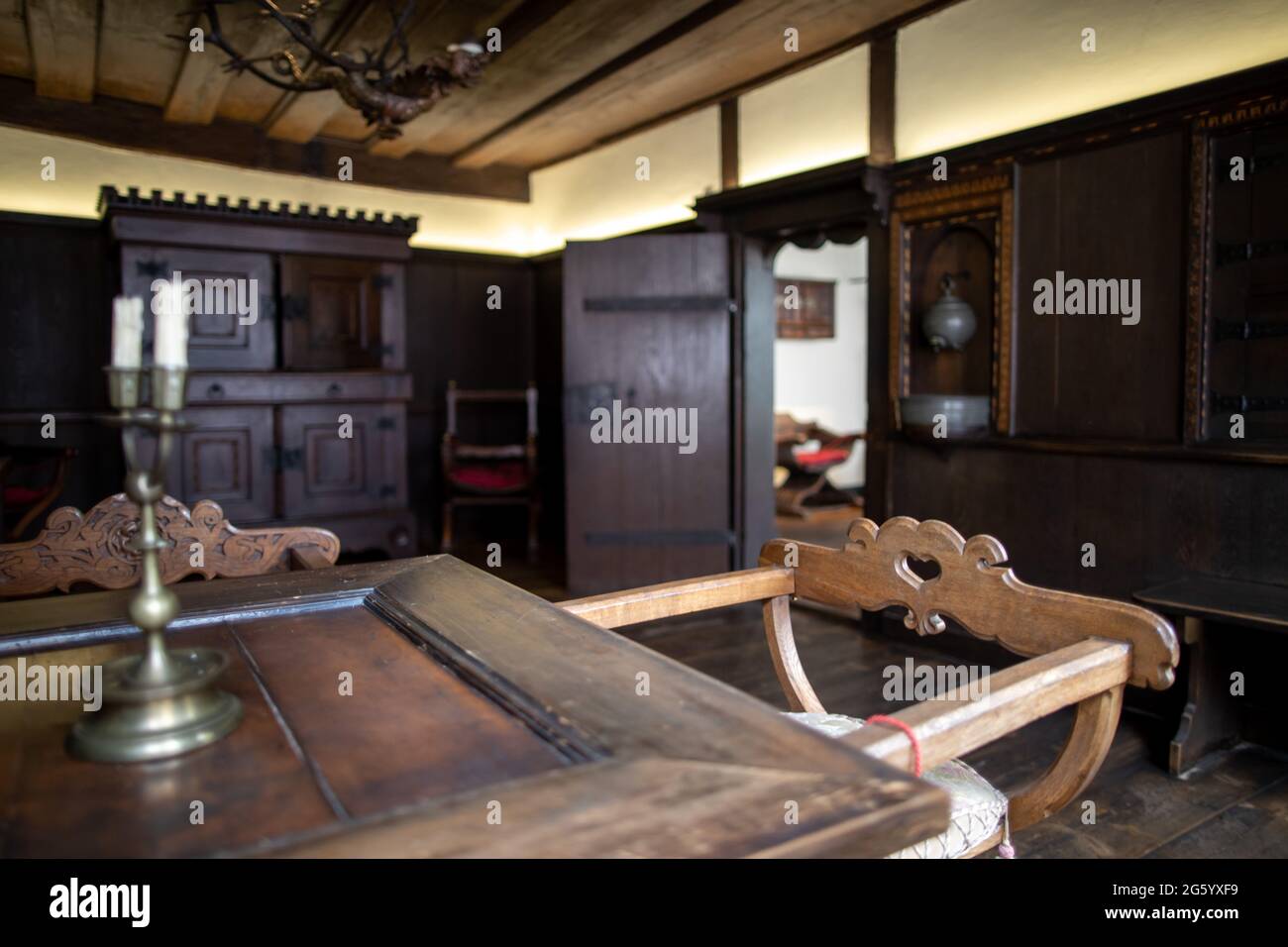 Nuremberg, Germany. 12th May, 2021. View of the "Stube", a living room ...