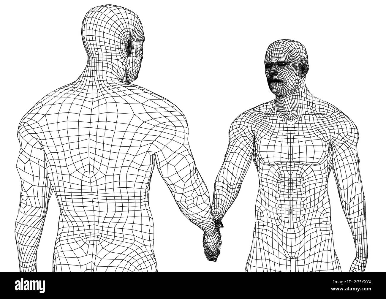 Two men shaking hands. Vector Stock Vector Image & Art - Alamy