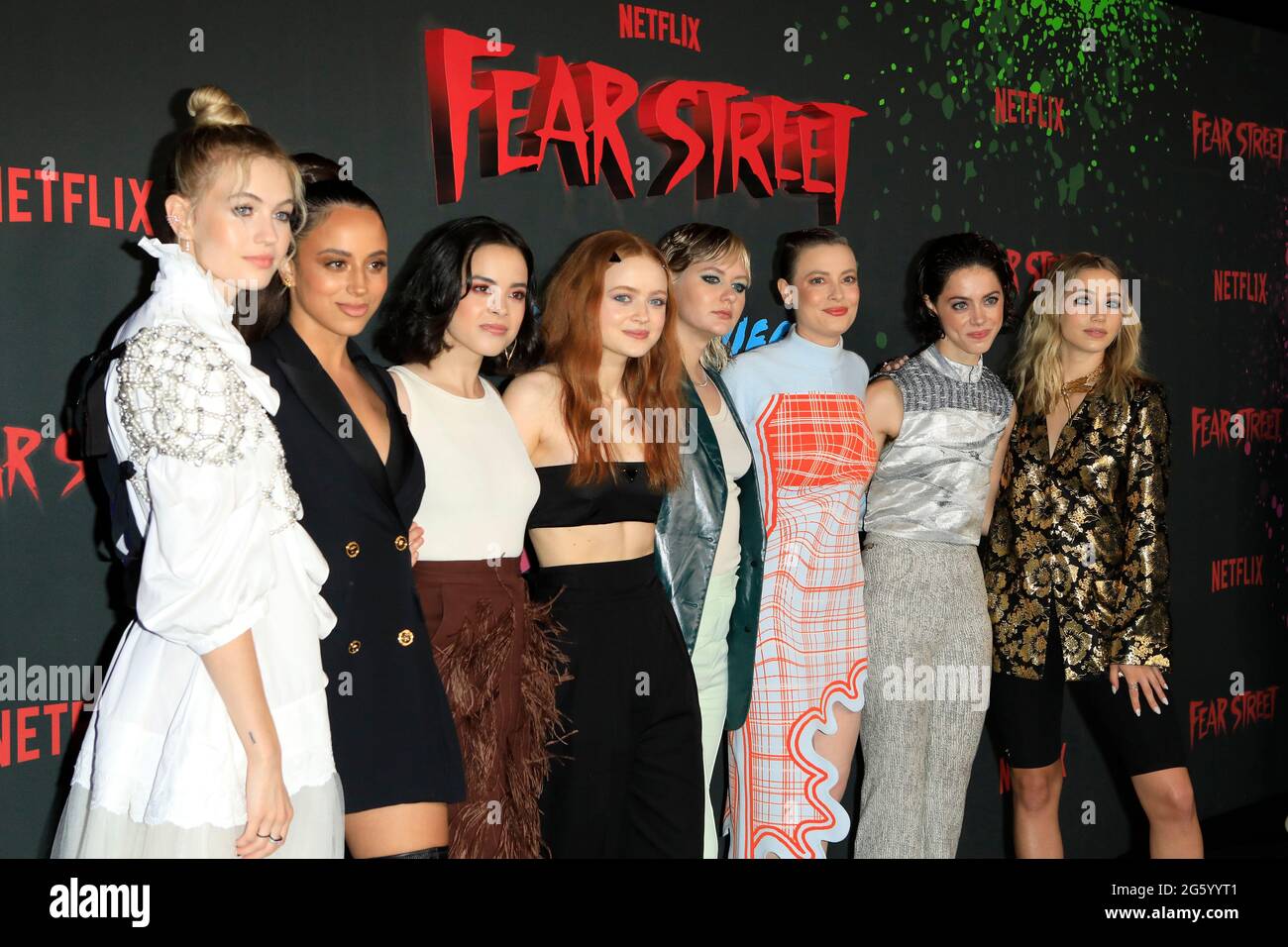LOS ANGELES - JUN 28: Cast of Fear Street at Netflix's Fear Street ...