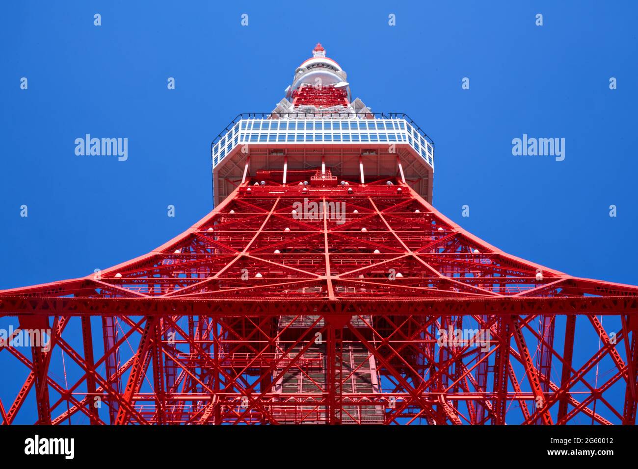 The Tokyo Tower,Red Steel Structure. is a communications and ...