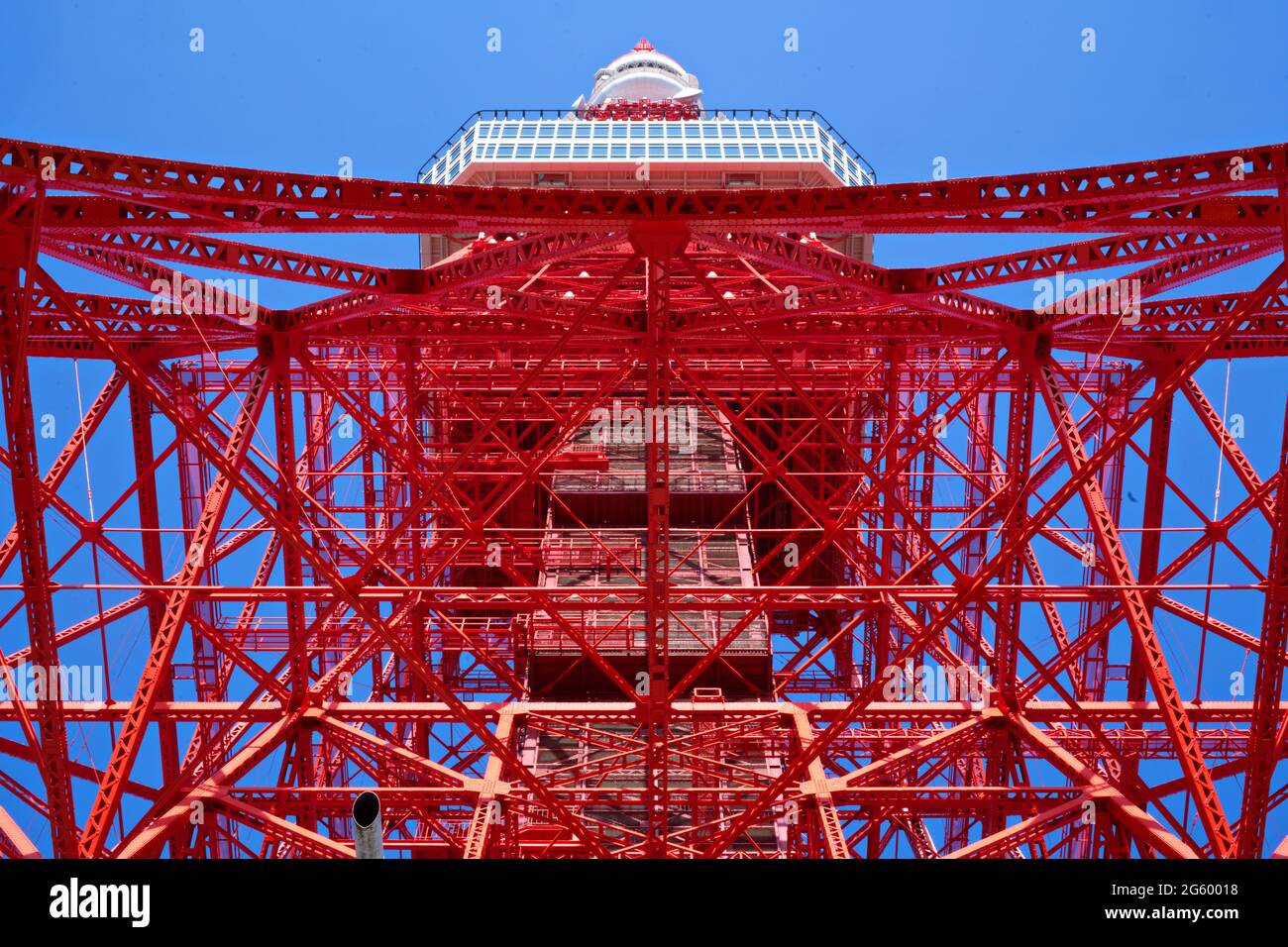 The Tokyo Tower,Red Steel Structure. is a communications and ...