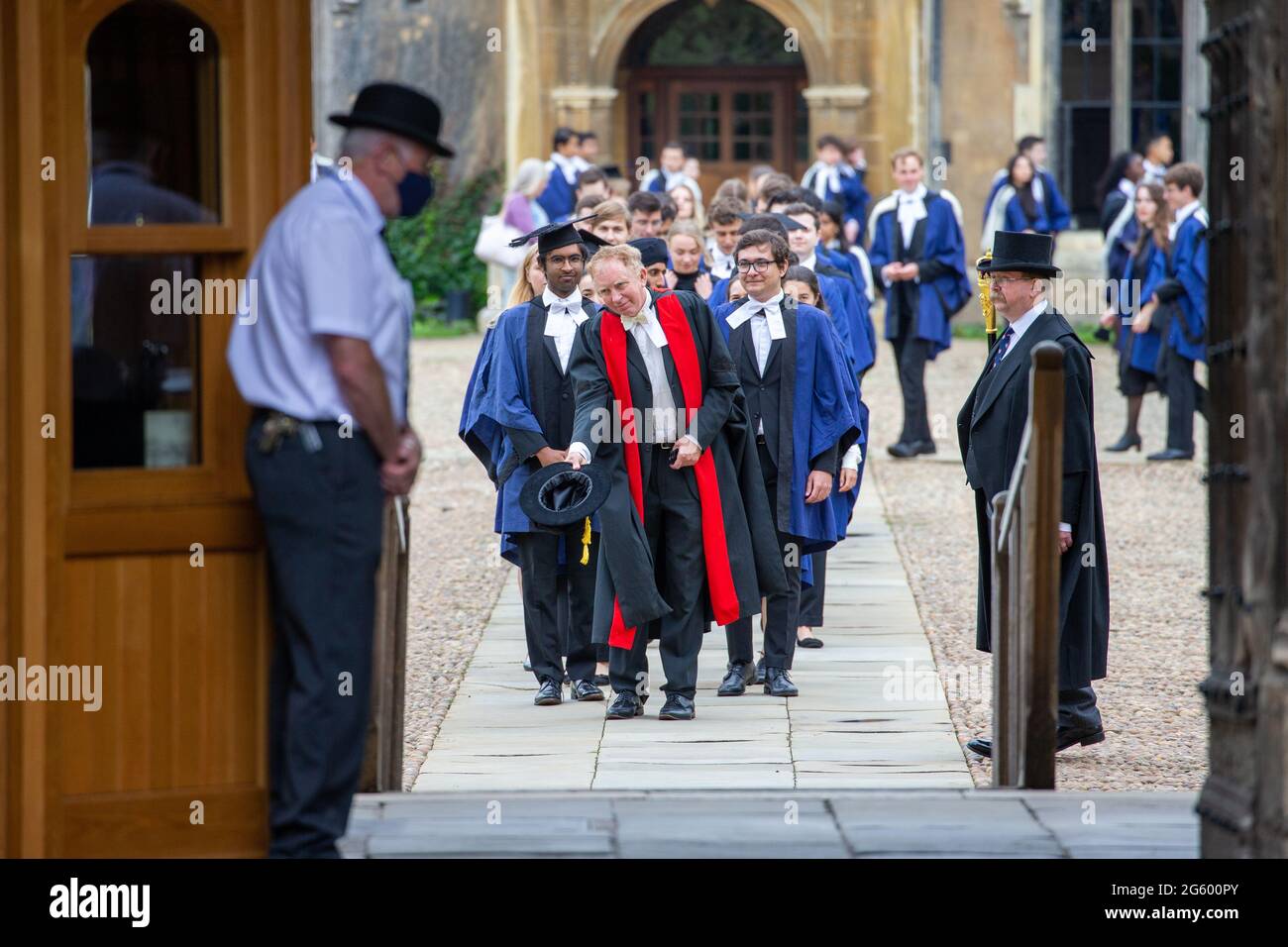 Trinity college cambridge university graduation hi-res stock ...