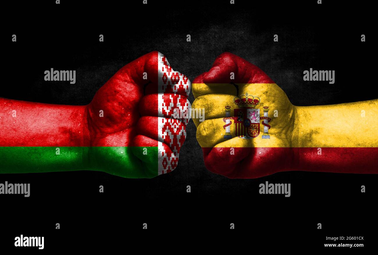 Resistance of Belarus against world countries, Belarus against Spain ...