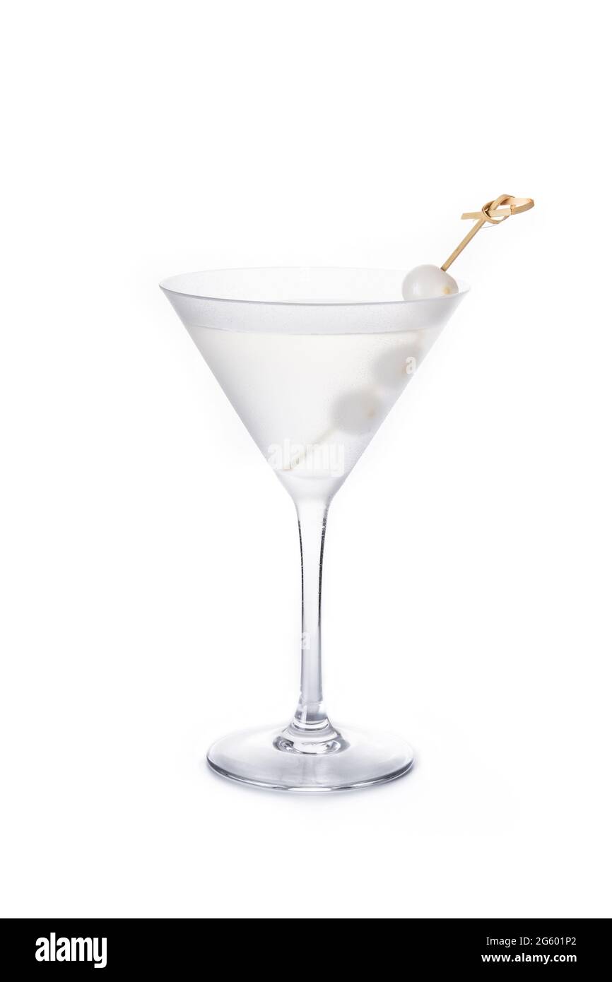 Gibson martini cocktail with onions isolated on white background Stock ...