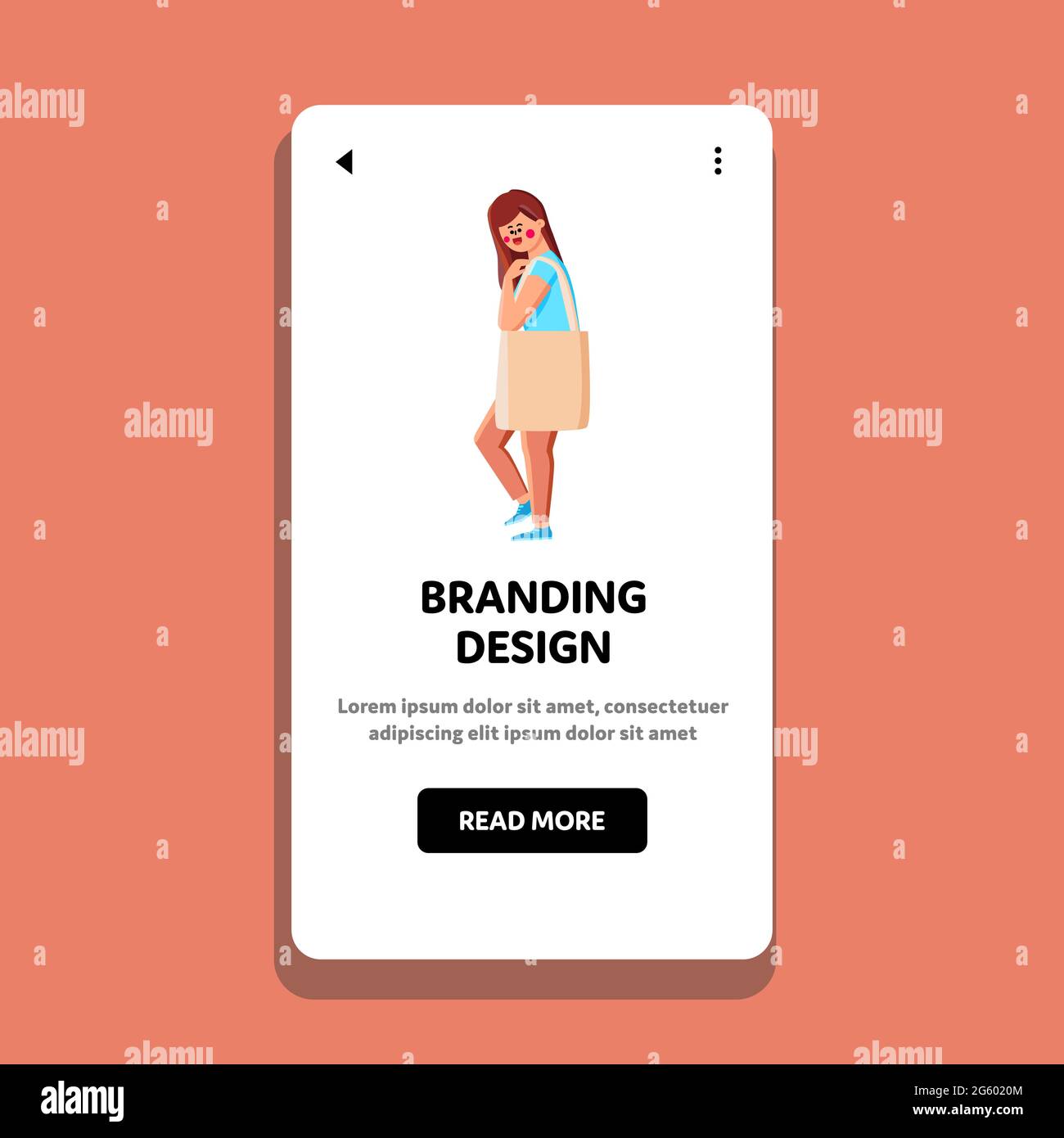 Branding Design Clothing Wearing Woman Vector Stock Vector Image & Art ...