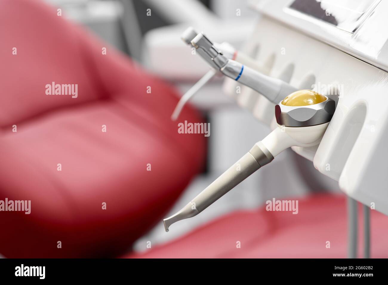 Different dental instruments and tools in a dentists office Stock Photo ...