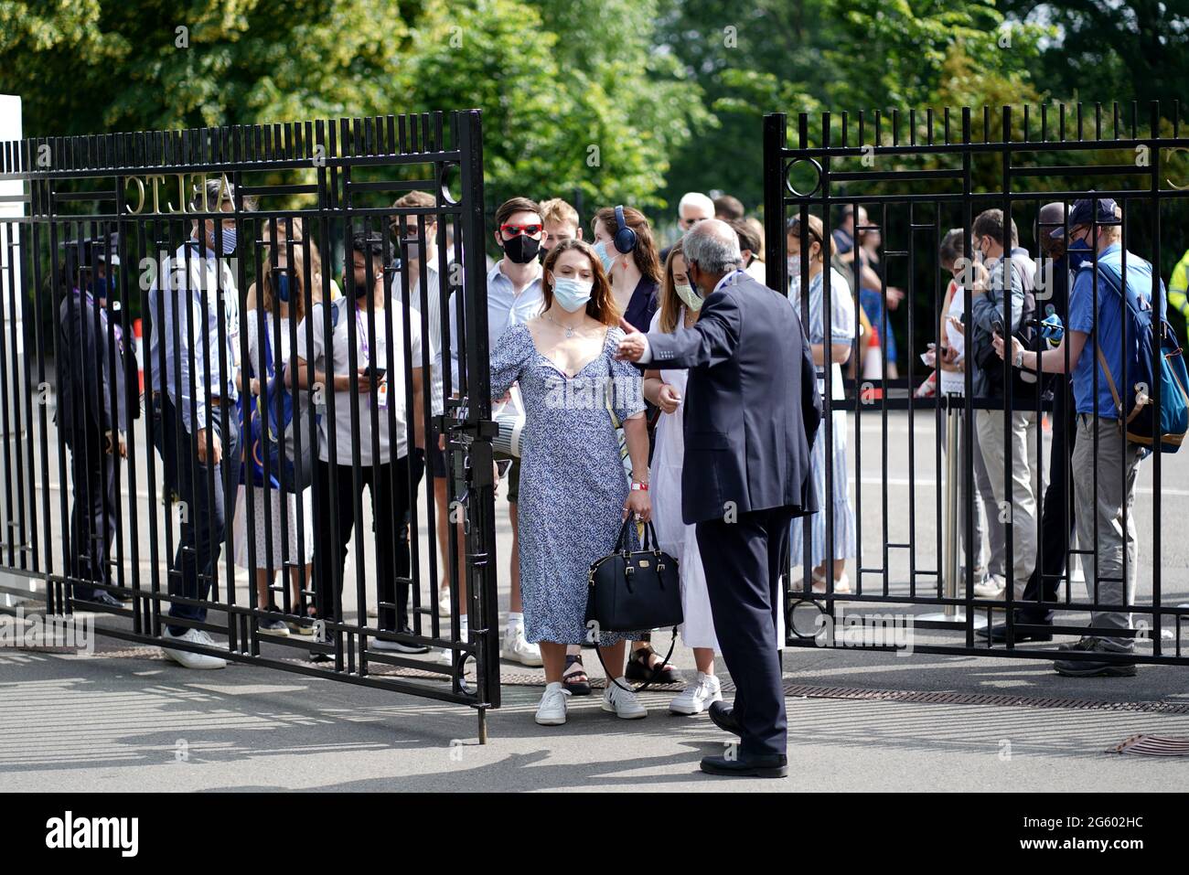 The gates are opened to spectators on day four of Wimbledon at The All ...