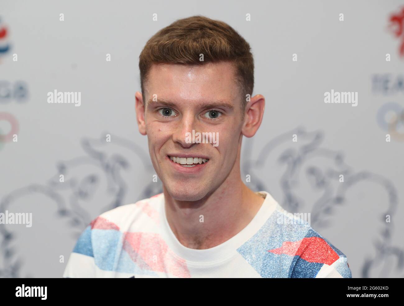 Jake Heywood during the Athletics kitting out session for the Tokyo ...