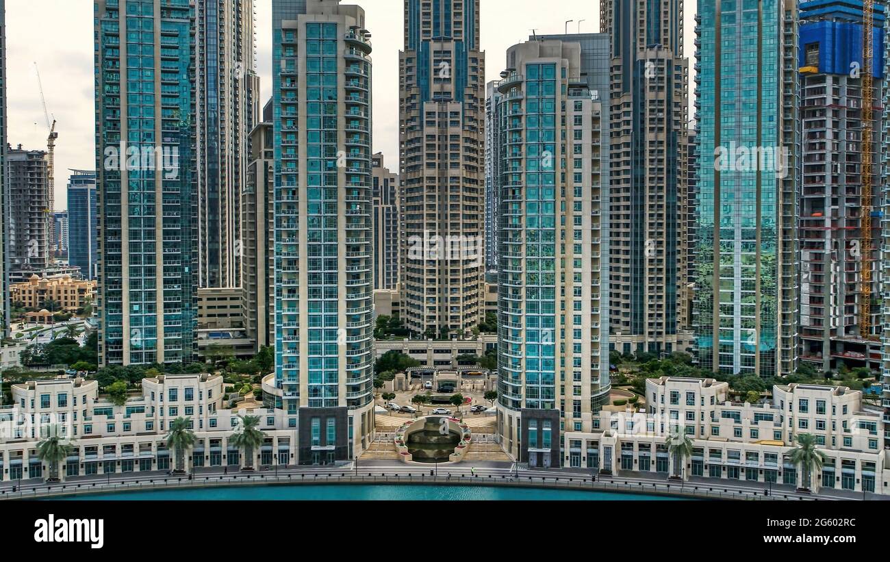Amazing cityscape, skyline, skyscrapers of Dubai, UAE Stock Photo - Alamy