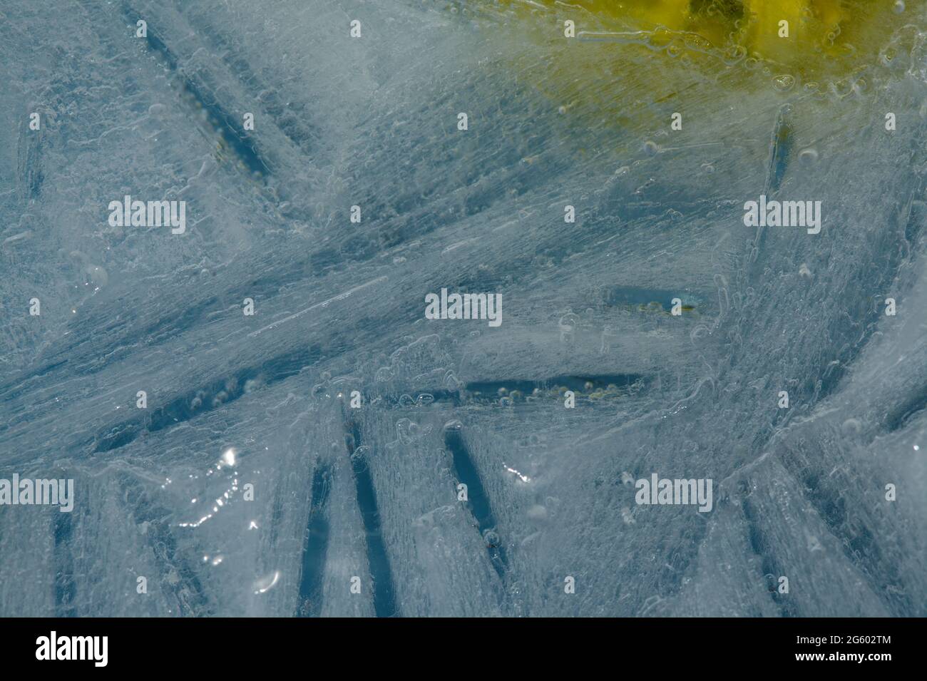 Ice texture with small round air bubbles trapped inside Stock Photo - Alamy