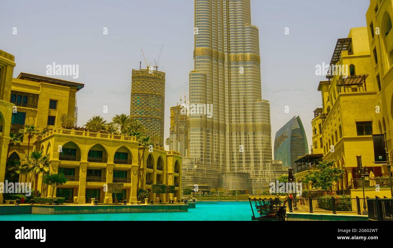 Amazing cityscape, skyline, skyscrapers of Dubai, UAE Stock Photo - Alamy