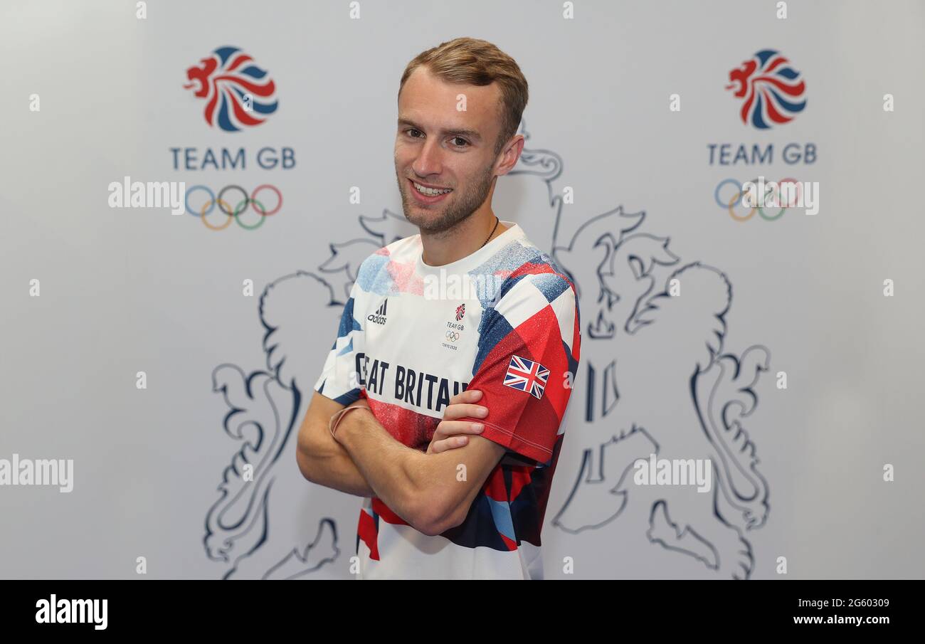 Sam Atkin during the Athletics kitting out session for the Tokyo ...