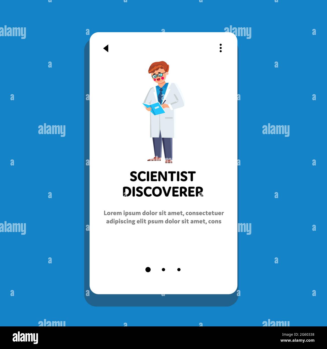 Scientist Discoverer Noting Test Result Vector Stock Vector Image & Art ...