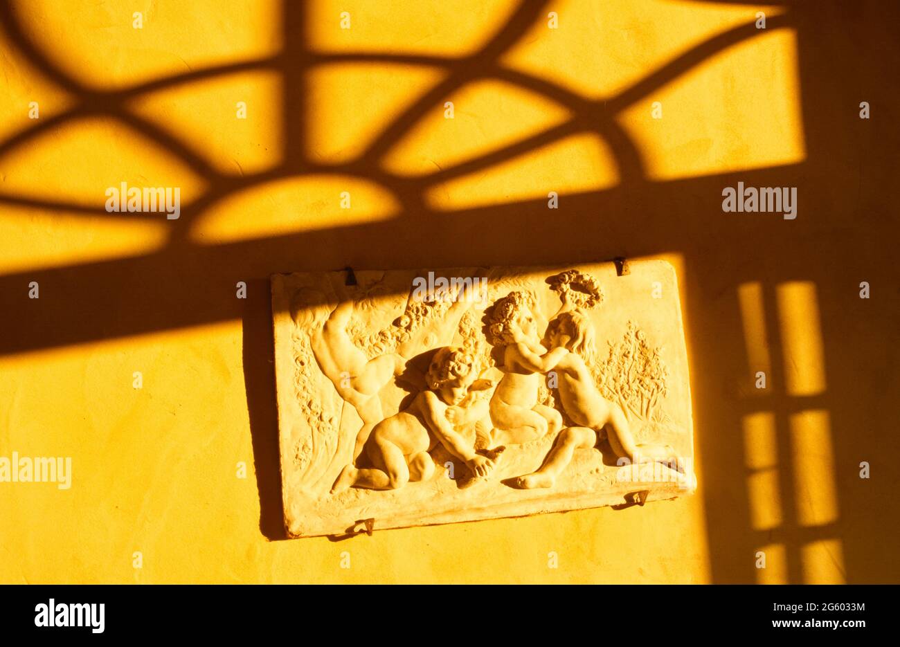 Bas-relief sculpture of in shadow Stock Photo - Alamy