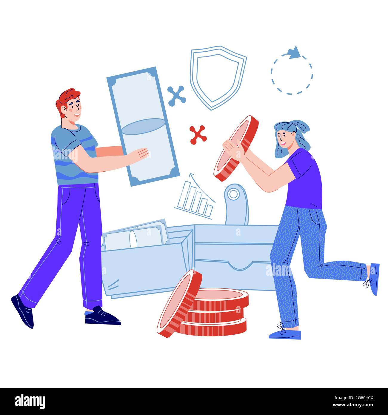 Successful business team or investors hold money. Safety payment and ...