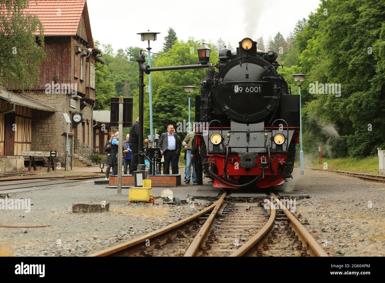Alexisbad, Germany. 01st July, 2021. A train of the Harz narrow gauge ...