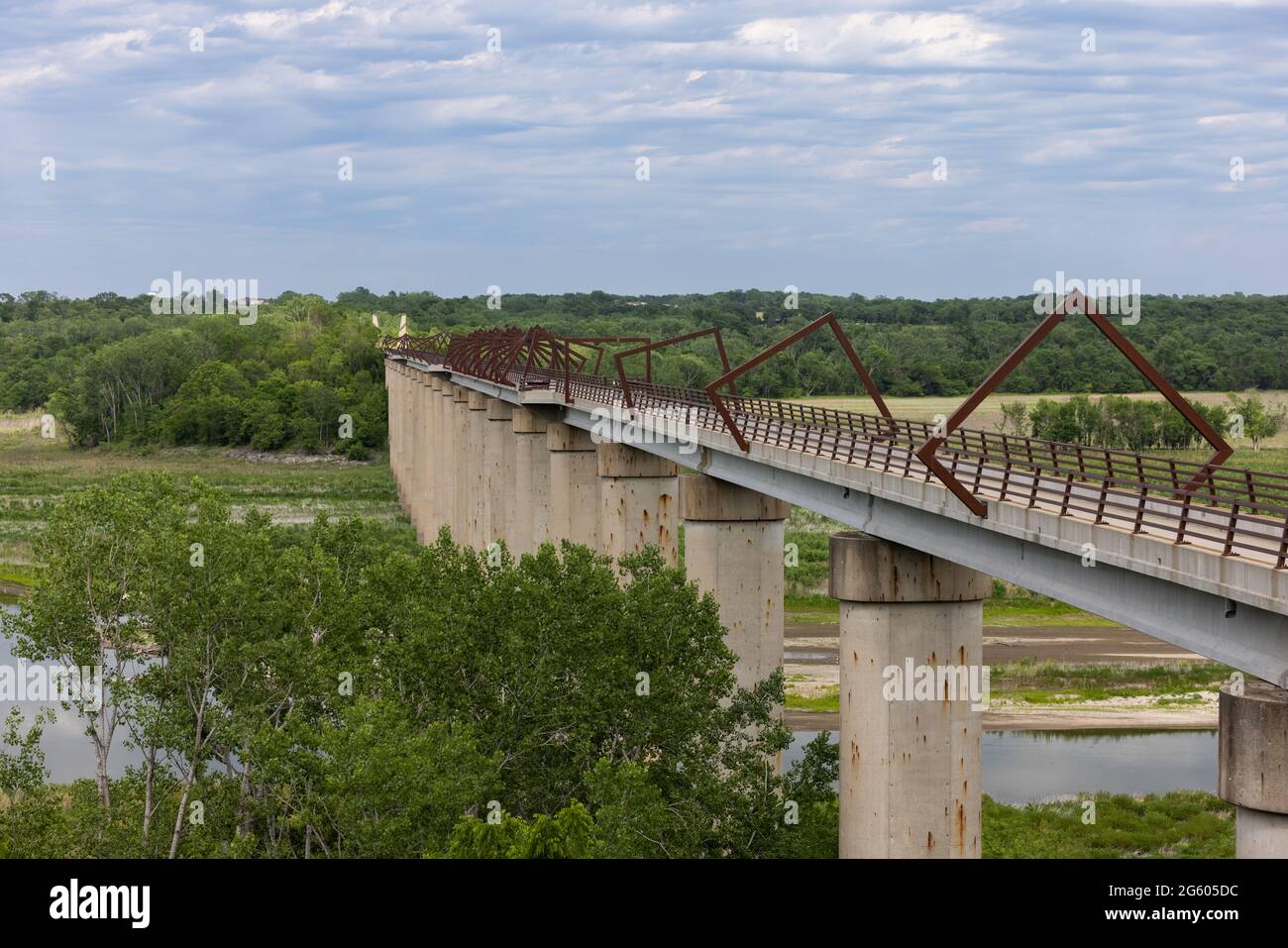 High Trestle Bike Trail Bridge Stock Photo - Alamy