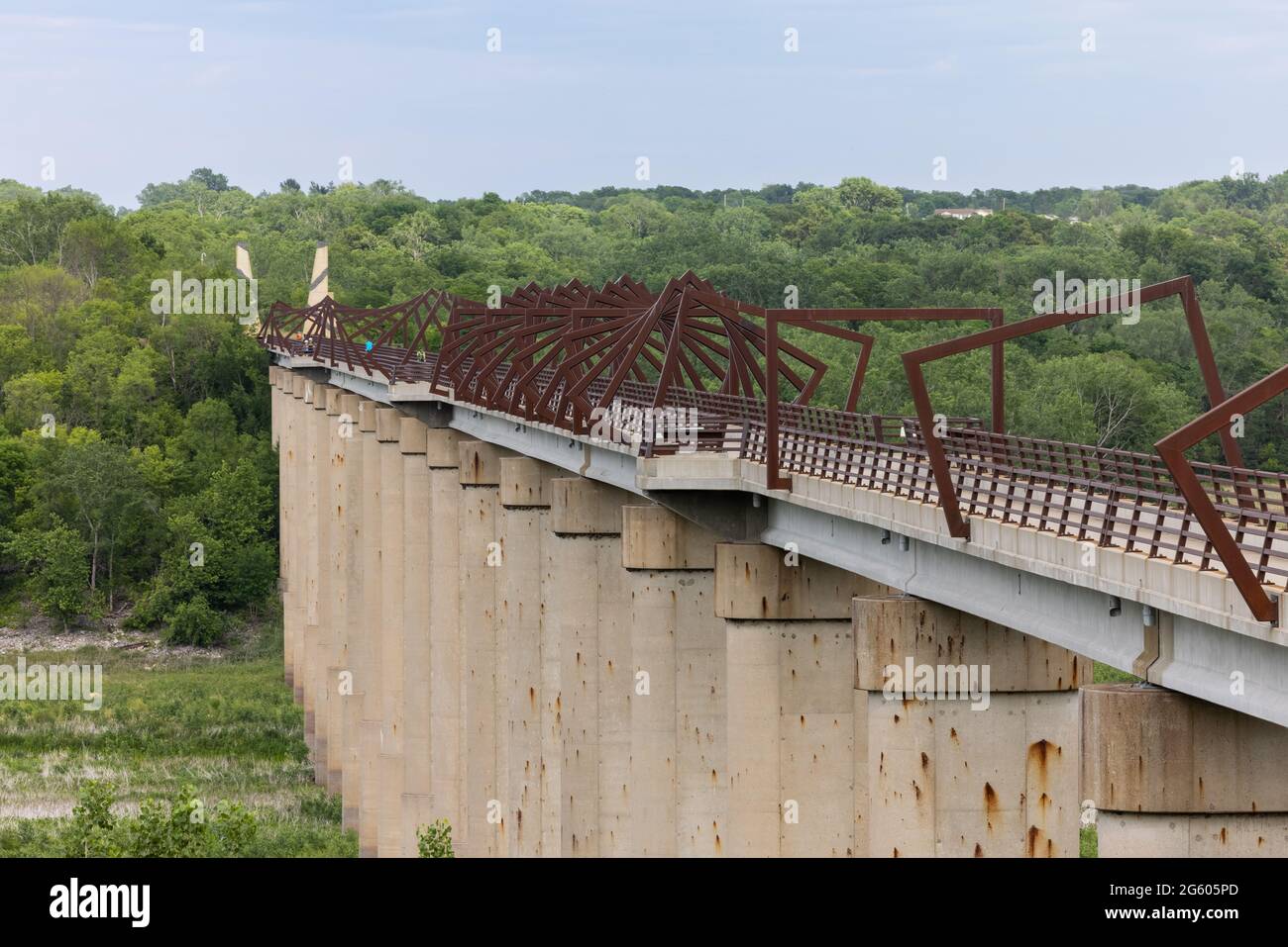 High Trestle Bike Trail Bridge Stock Photo - Alamy