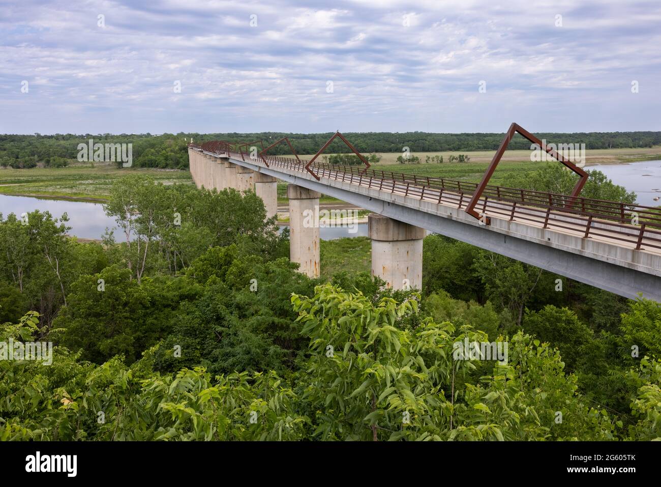 High Trestle Bike Trail Bridge Stock Photo - Alamy