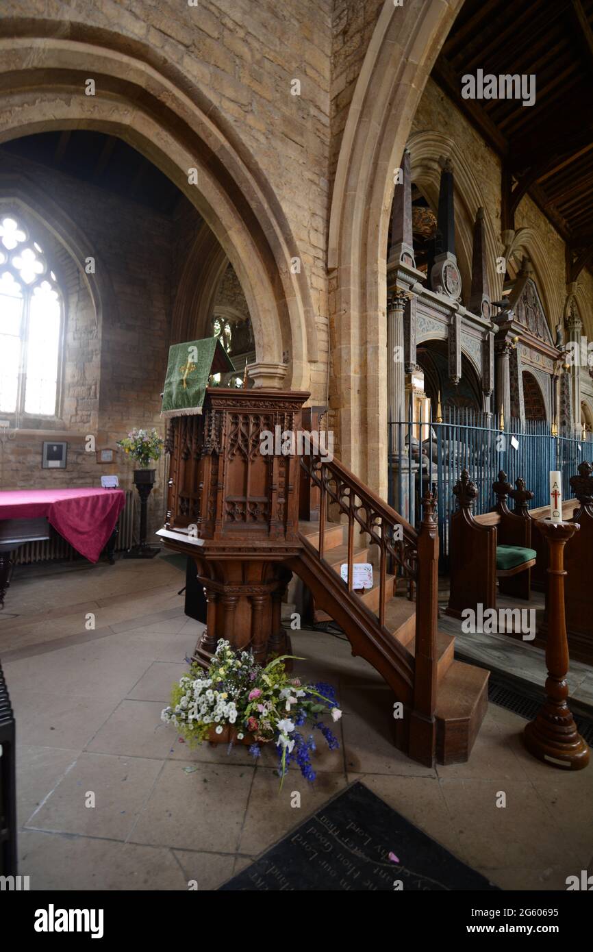 Princess Diana or Diana Spencer crypt at the Church Great Brington with ...