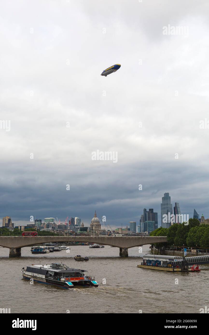 Goodyear blimp city of london hi-res stock photography and images - Alamy