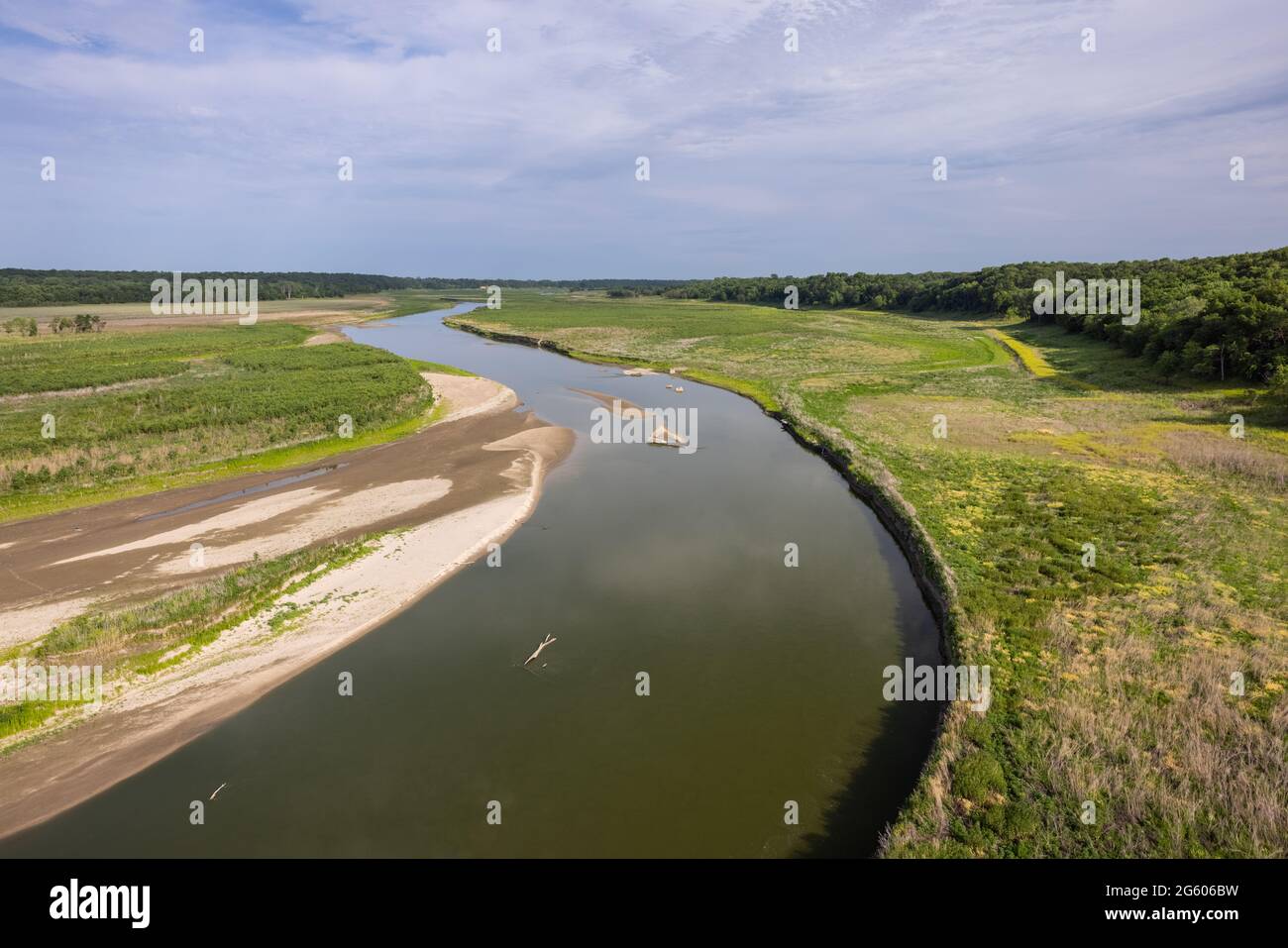Des Moines River Scenic Landscape Stock Photo - Alamy