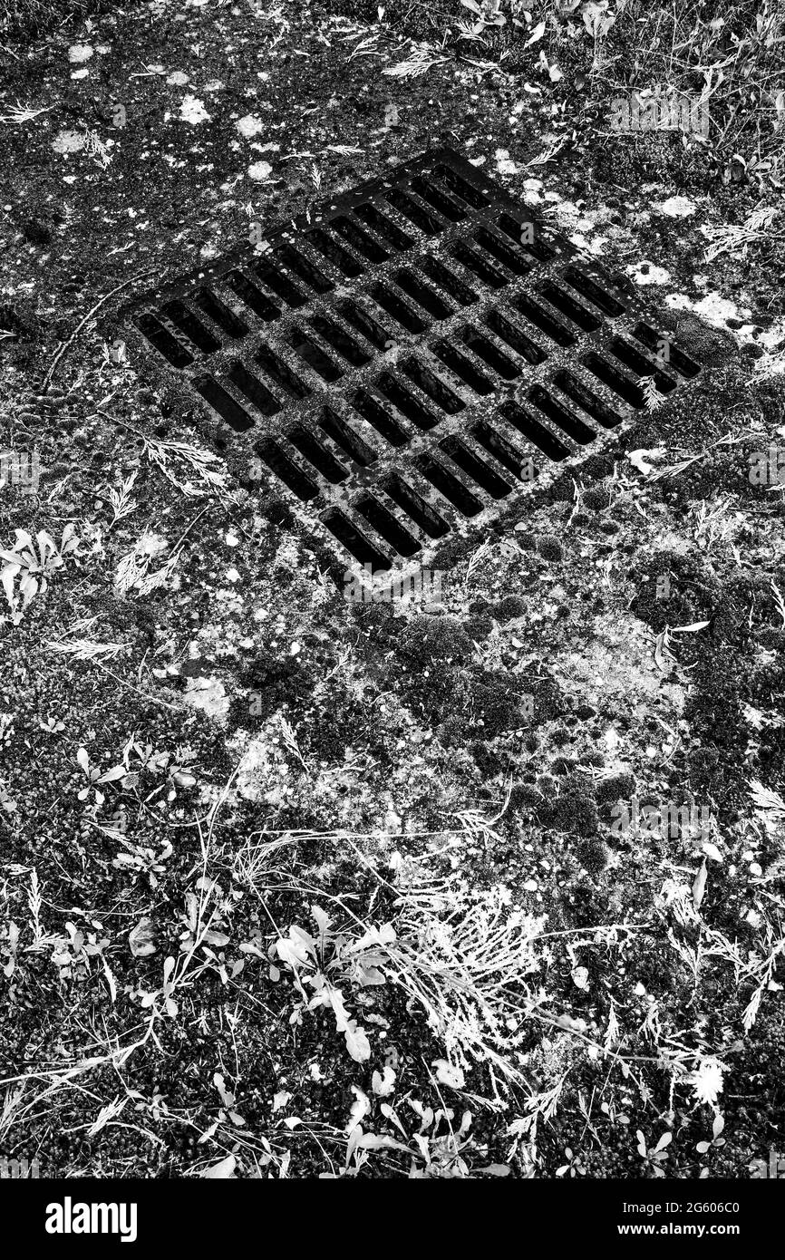 Metal grid, B&W Conceptual photography, France Stock Photo - Alamy
