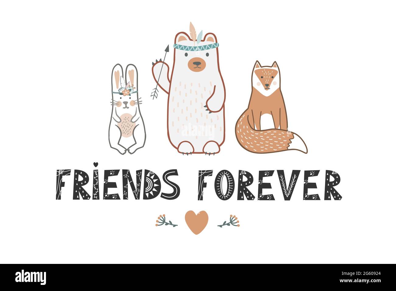 Forever friends bear Stock Vector Images - Alamy
