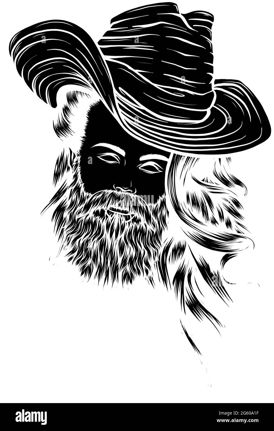 Cool man in hat Cut Out Stock Images & Pictures - Alamy