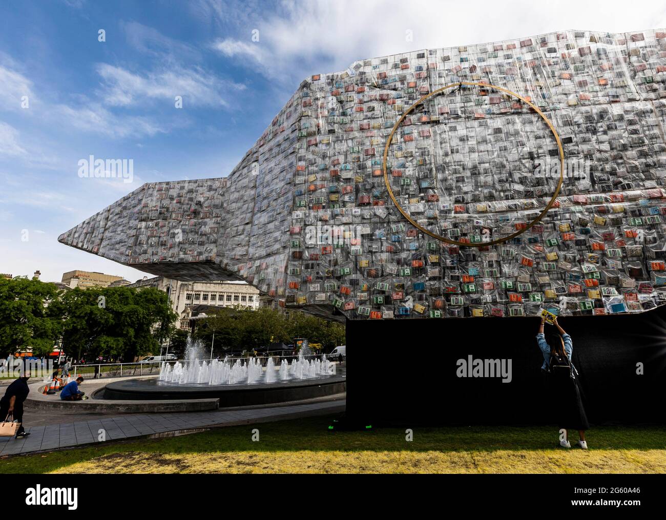 EDITORIAL USE ONLY Claire Govender, from Manchester, adds the 20,000th ...