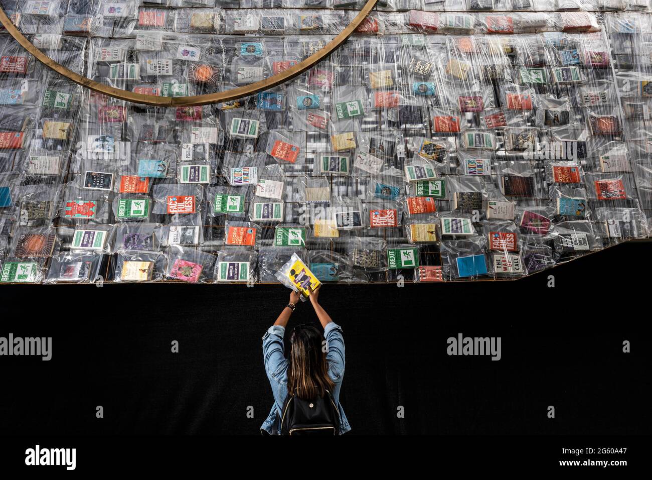 EDITORIAL USE ONLY Claire Govender, from Manchester, adds the 20,000th ...