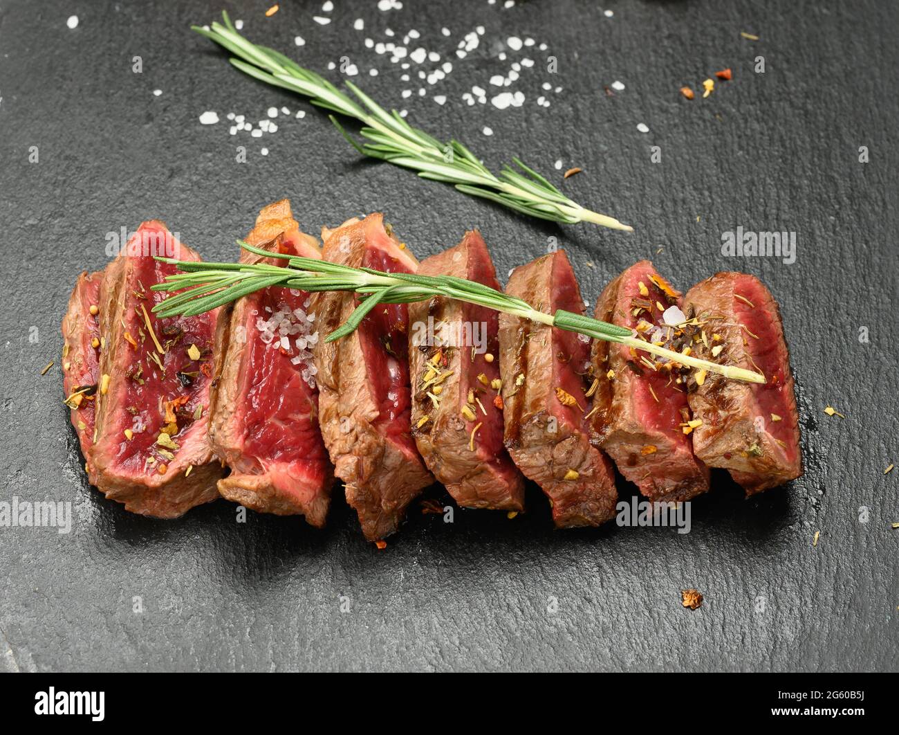 Sliced roast beef blood hi-res stock photography and images - Alamy