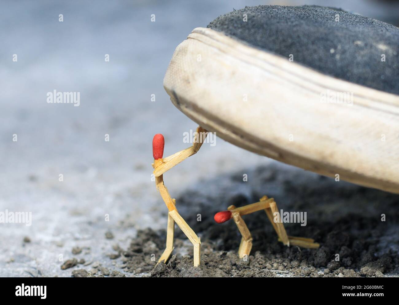 Matchstick art photography used matchsticks to create the character ...