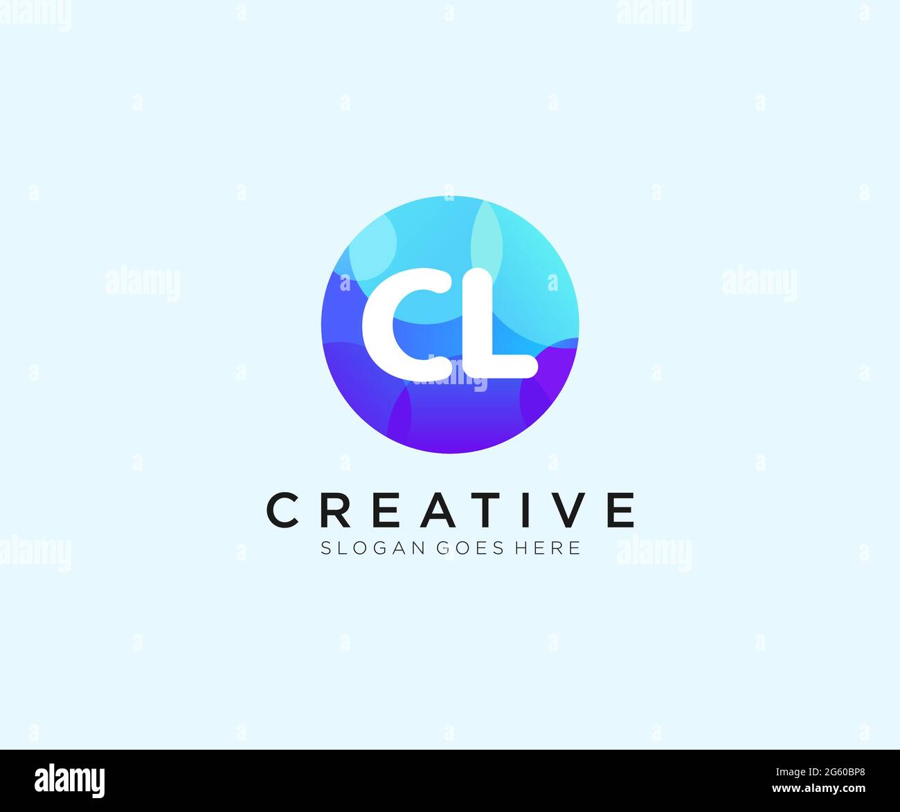 CL initial logo With Colorful Circle template Stock Vector Image & Art ...