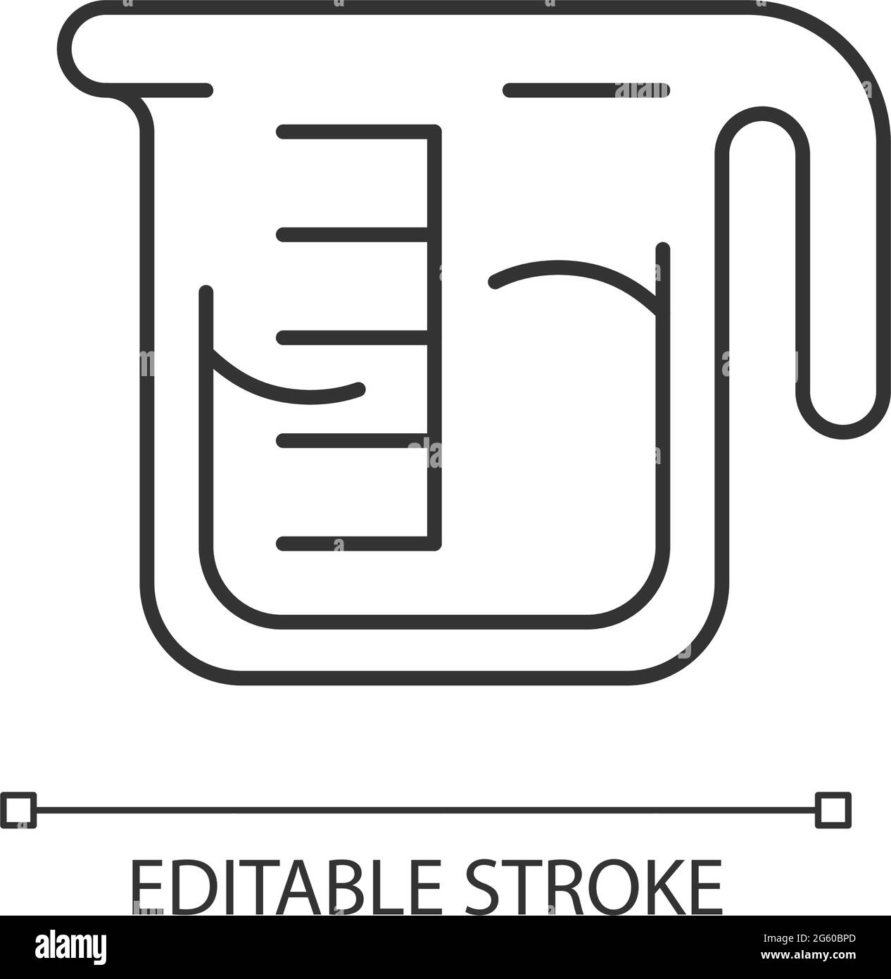 Coffee measuring cup linear icon Stock Vector Image & Art - Alamy