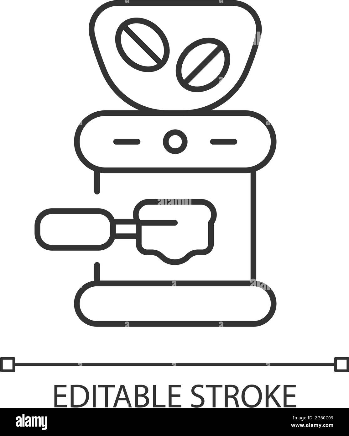 Espresso machine coffee ground Black and White Stock Photos & Images ...