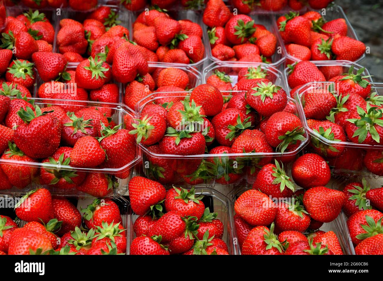 Copenhagen, Denmark. 01 July 2021, Deutsche strawberry on sale at ...