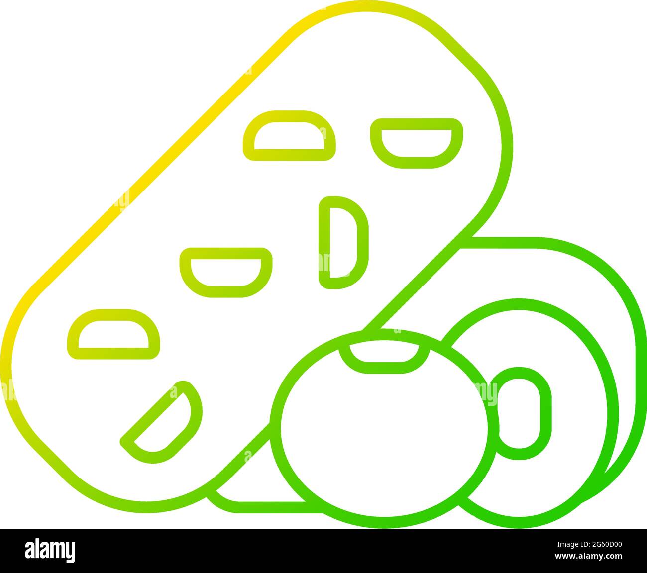 Tempeh gradient linear vector icon Stock Vector Image & Art - Alamy