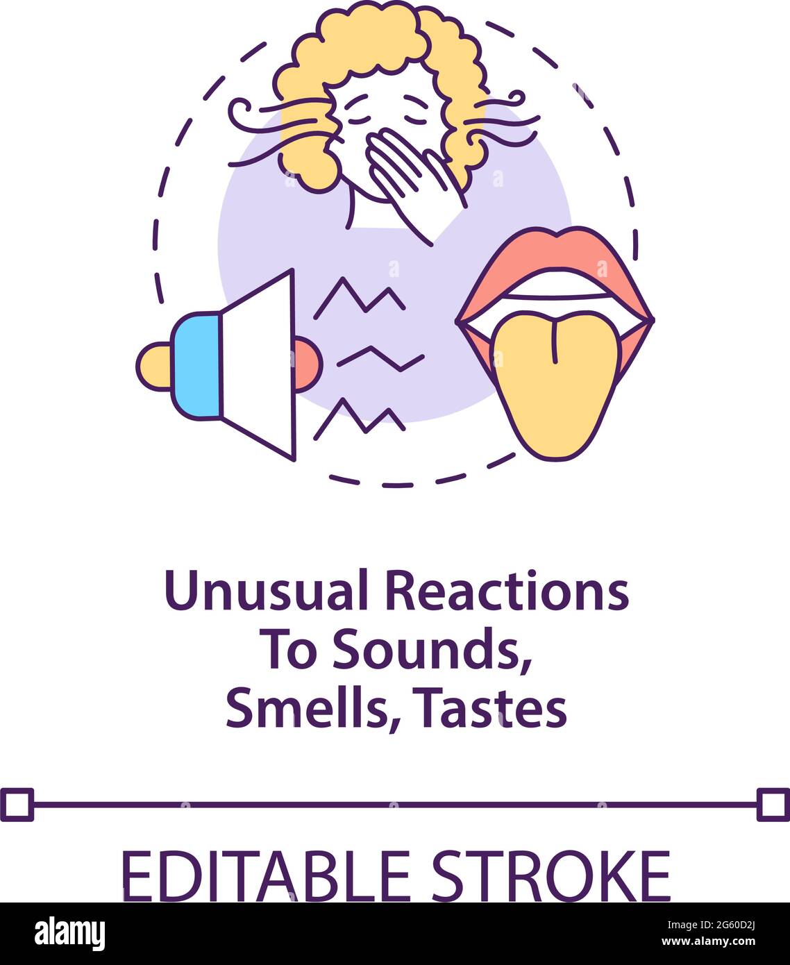 Sensory sensitivity concept icon Stock Vector Image & Art - Alamy