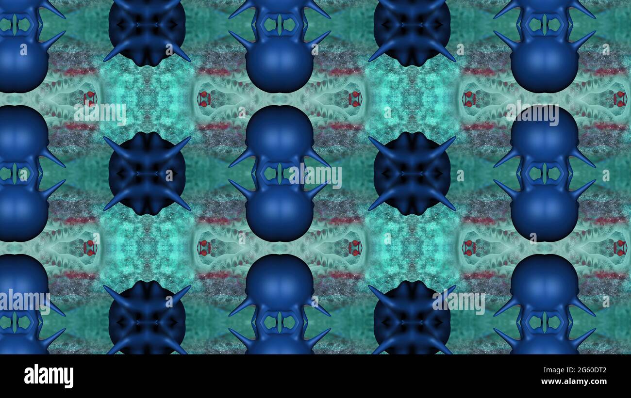 3d illustration - Ornamental Kaleidoscope from Damaged And ...