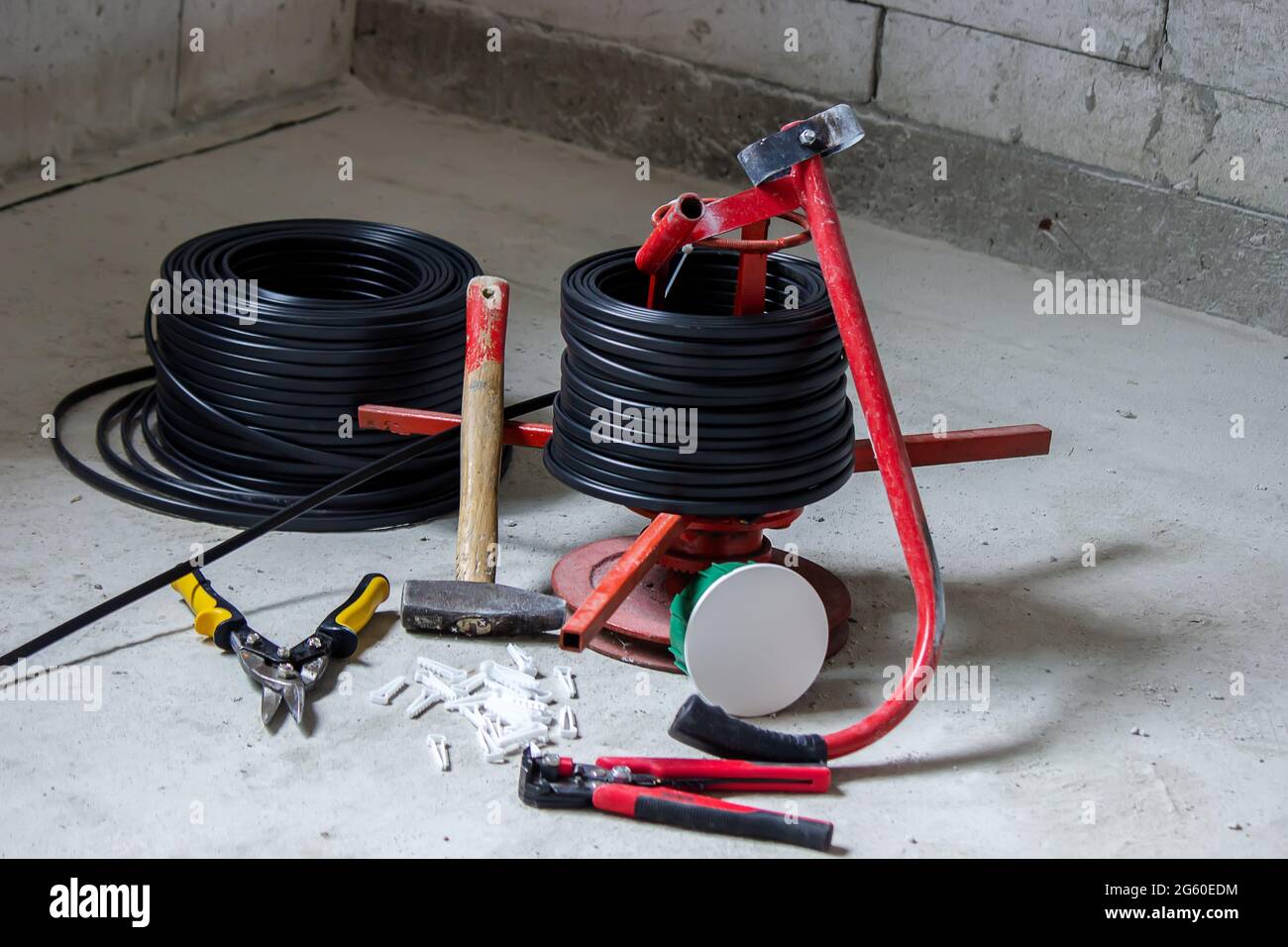 Outdoor wiring in wooden house hi-res stock photography and images - Alamy
