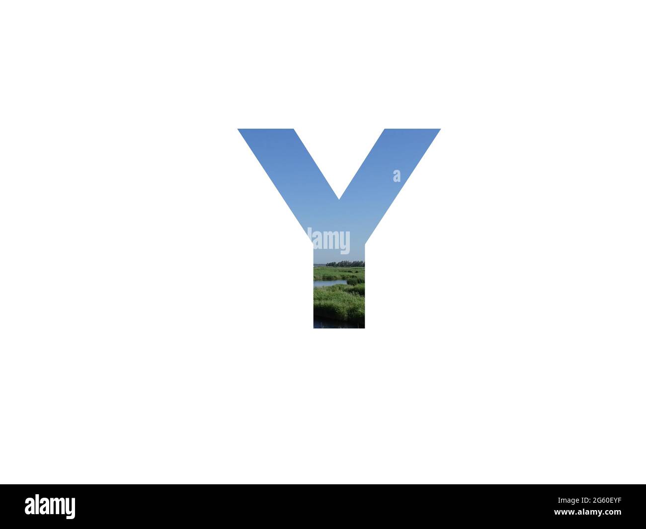 Blue y letter hi-res stock photography and images - Alamy