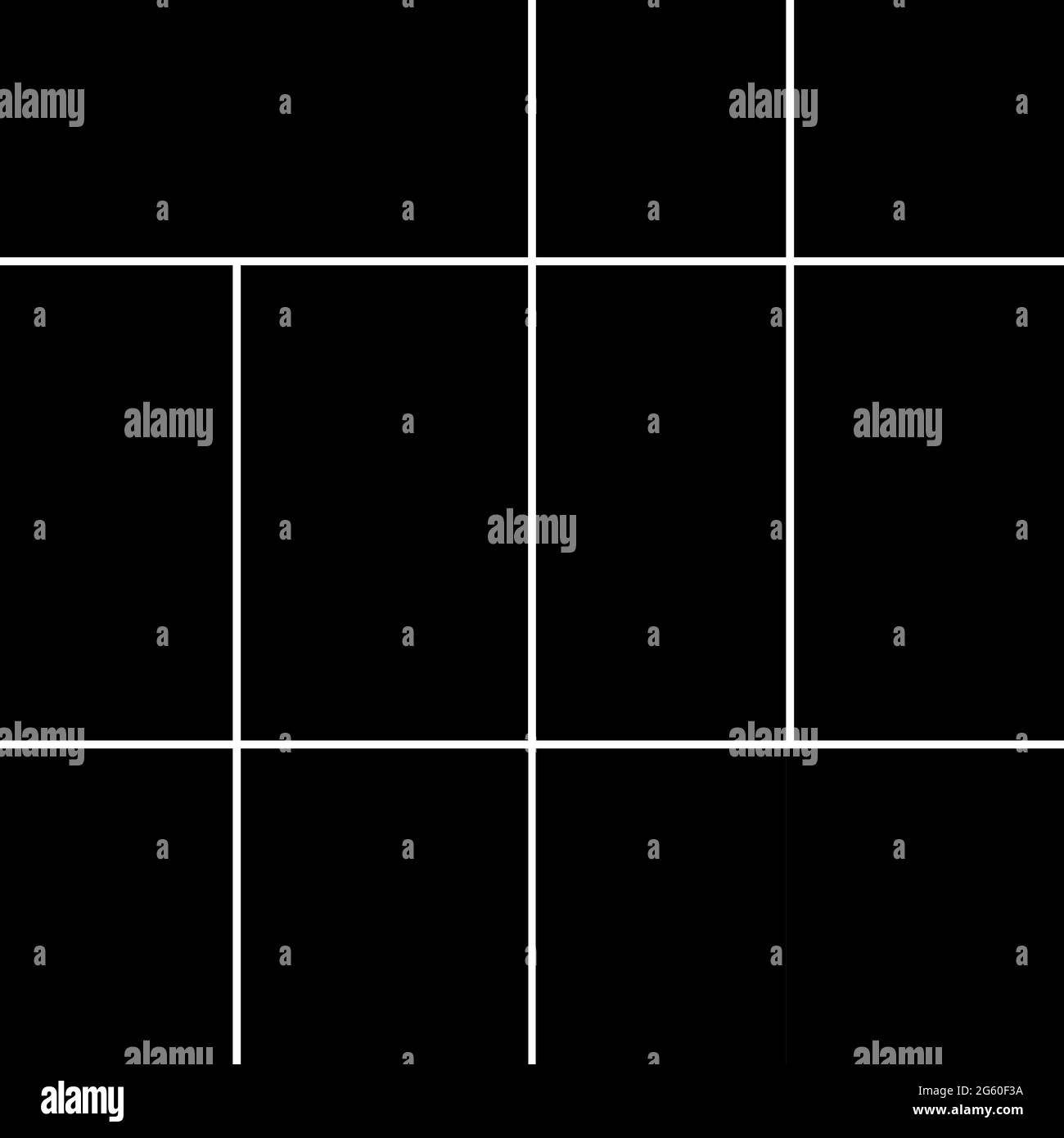 Creative vector Template Collage consisting of 10 frames for a photo of ...