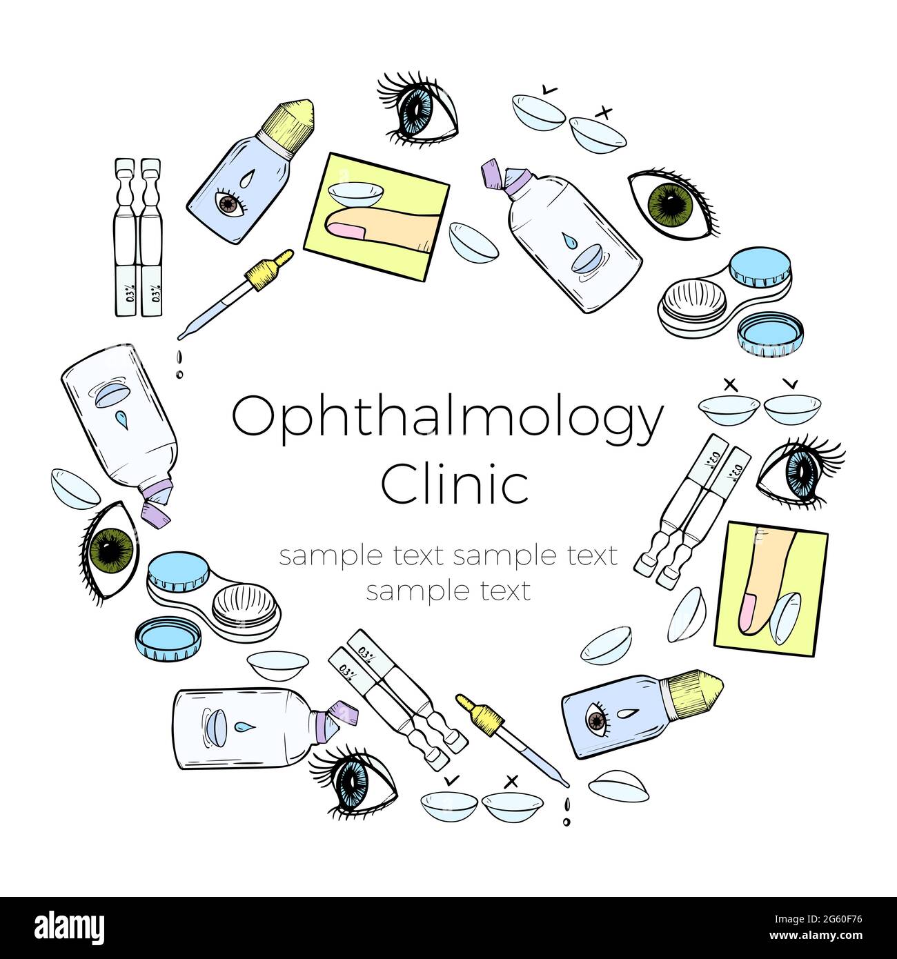 Infographic template design human eye hi-res stock photography and ...