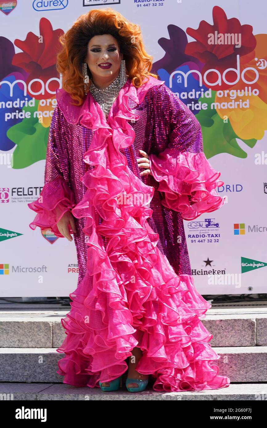 Nacha La Macha attends MADO opening speech photocall. in Madrid, Spain ...